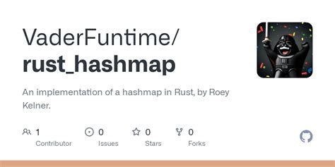Github Vaderfuntimerusthashmap An Implementation Of A Hashmap In