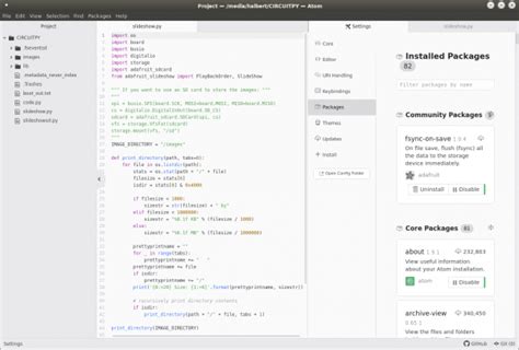 New Atom Package For Safe Circuitpython Editing Circuitpython