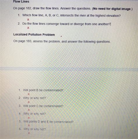 Flow Lines On Page Draw The Flow Lines Answer Chegg Com