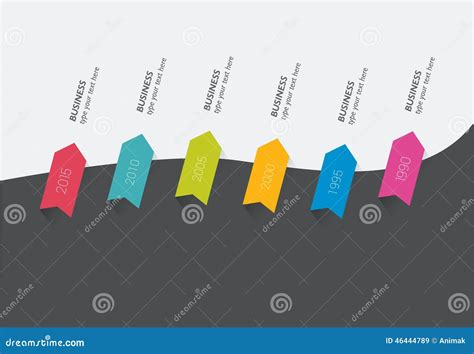 Timeline Paper Concept Stock Vector Illustration Of Connection 46444789
