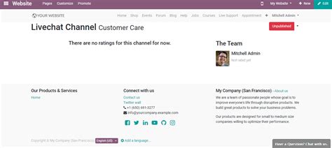 Odoo Live Chat Odoo V13 Book Cybrosys