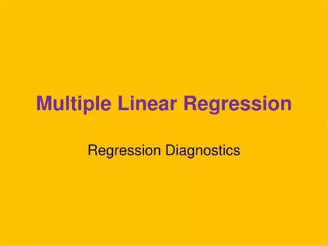 PPT Multiple Linear Regression PowerPoint Presentation Free Download ID 2162676