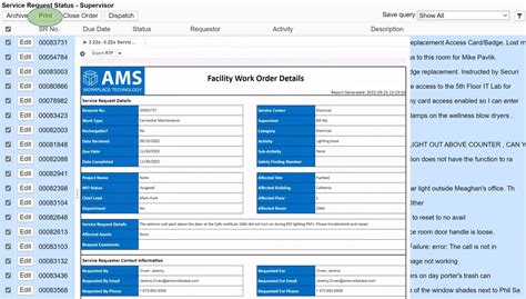 Ams Grid View Batch Printer