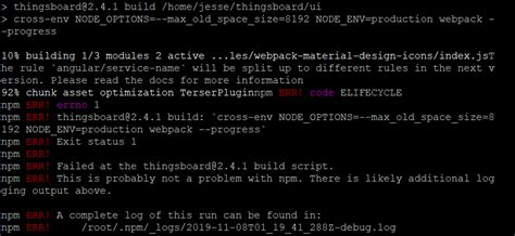 Compile From Source Failed Issue Thingsboard Thingsboard Github
