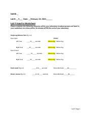 Lab Overview Docx NAME Lab Date February Lab Hand In Worksheet Please