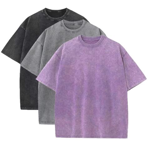 3 Pcs Mens Oversized Heavy Cotton Summer T Shirts Vintage Tee Loose