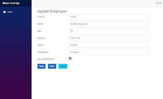 Blazor Web App CRUD Project Using Visual Studio NET And Entity Framework Core