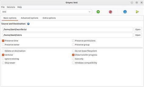Grsync Linux 上のファイルをバックアップするためのグラフィカル Rsync クライアント