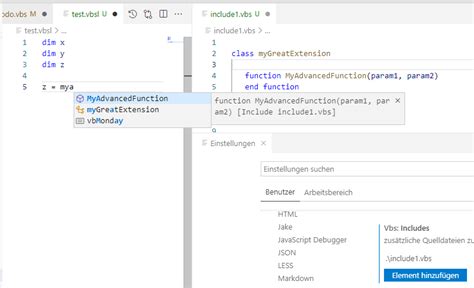 Some Feature Requests From Bayern Issue Serpen VBS VSCode GitHub