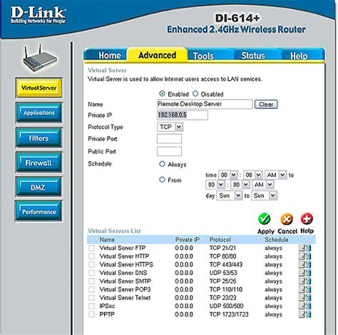 Port Forwarding On The D Link DI 614 Router Support No IP Knowledge Base