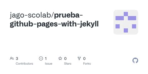 GitHub Jago Scolab Prueba Github Pages With Jekyll
