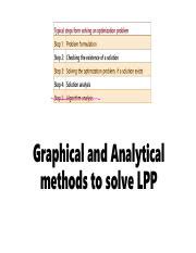 Methods to Solve Linear Programming Problems: Graphical and | Course Hero