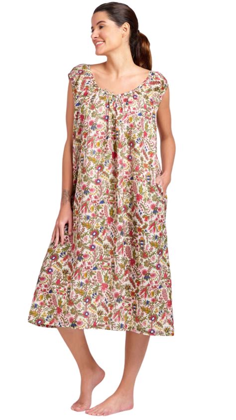 Florence Capped Sleeve Cotton Nightie The Nightie Shop Australia