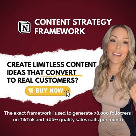 social media content idea framework notion template content ideas