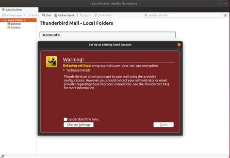 Thunderbird Setting Up A Mail Account • Vntweb