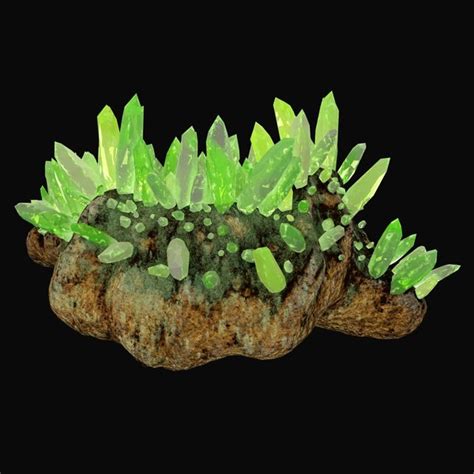 Green crystal model - TurboSquid 1435790