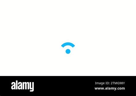 Active Blue Wi Fi Icon Blinking Indicator Animation On White Background Stock Video Footage Alamy