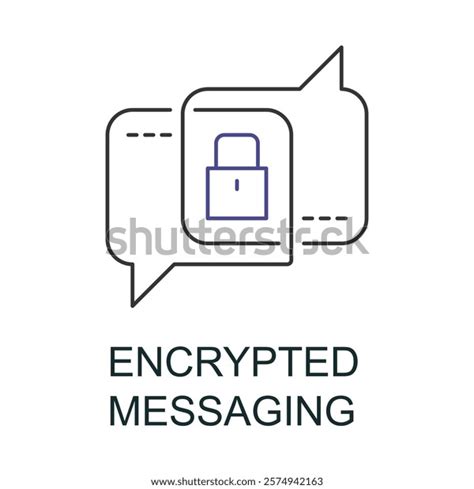 Symbol Secure Messaging Platforms That Use Stock Vector Royalty Free
