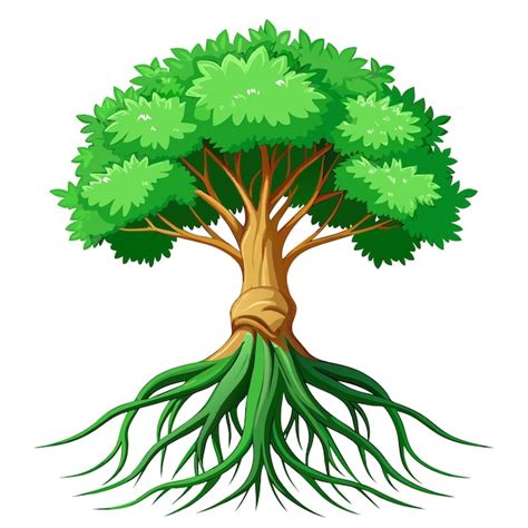 Premium Vector Realistic Tree Vector Illustration Isolated On White