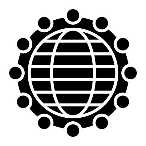 Global Infrastructure Glyph Icon Vector Art At Vecteezy