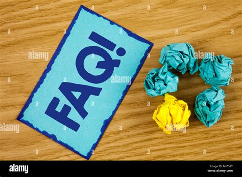 Word Writing Text Faq Motivational Call Business Concept For Frequently Asked Question For