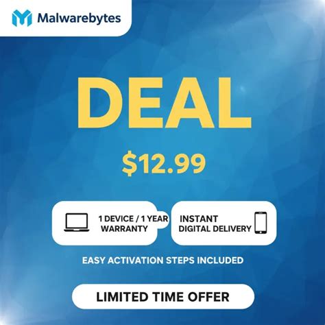 Malwarebytes Anti Malware Key Global 1 Device 1 Year Warranty