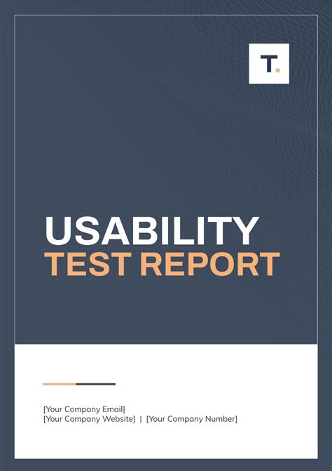 free usability test report template to edit online