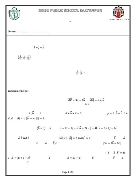 Mlp Vectors Questions Pdf Euclidean Vector Geometry Mlp Vectors Questions Pdf Euclidean Vector Geometry