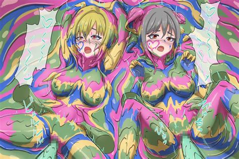 Rule 34 2girls Alolan Muk Blonde Hair Disembodied Hand Duo Female Grey Hair Hair Harumamessy