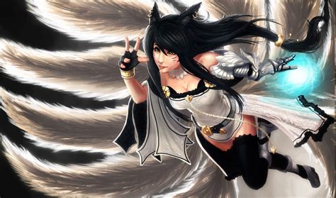 배경 화면 애니메이션 리그 오브 레전드 아리 의류 복장 1765x1042 Px 1765x1042 Goodfon