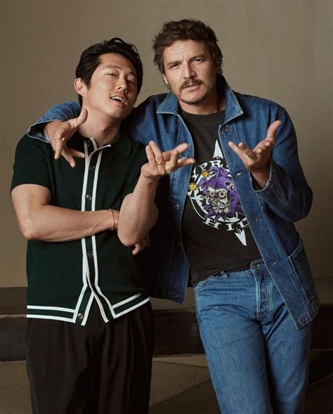 ‘they Wanted Me To Drink Their Saliva Pedro Pascal And Steven Yeun On Zombies And Road Rage