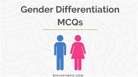 Gender Differentiation MCQs In Humans Biologymcq Com