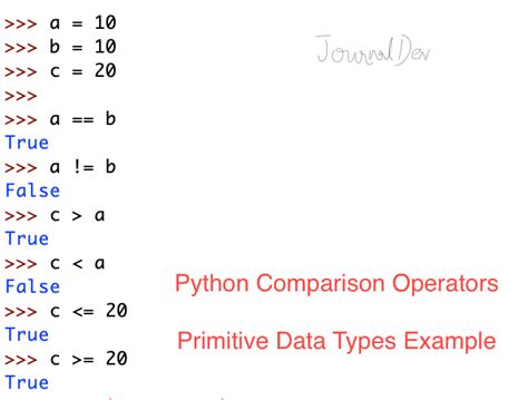 Операторы сравнения в Python какие существуют таблица и примеры