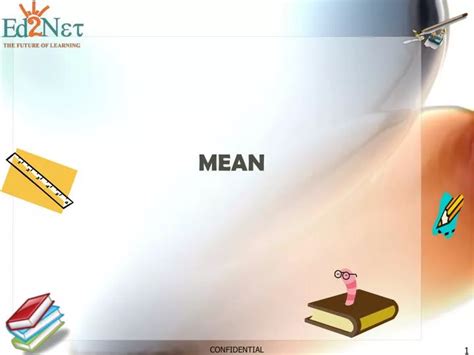 PPT MEAN PowerPoint Presentation Free Download ID