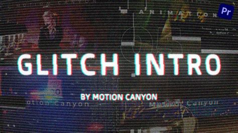 Glitch Intro Premiere Pro Templates VideoHive