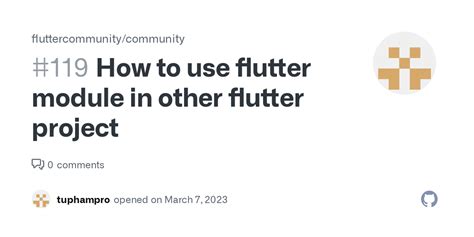 how to use flutter module in other flutter project · issue 119