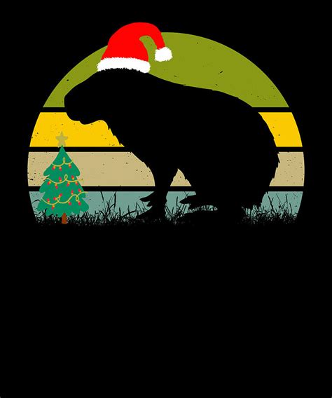 Capybara Christmas Birthday Ts Digital Art By Orgence Matungwa Fine Art America