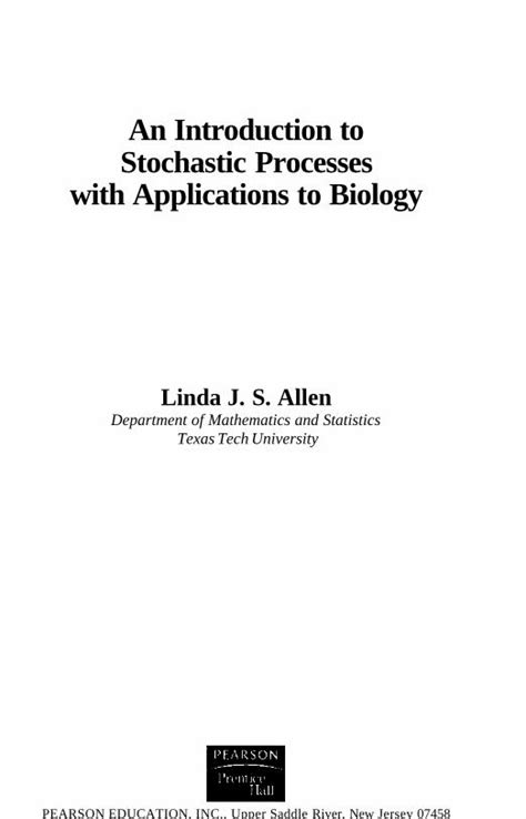 Pdf An Introduction To Stochastic Processes With … Introduction To Stochastic Processes With