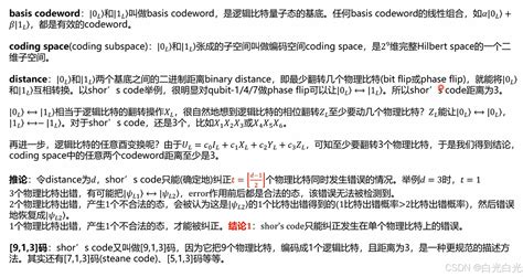 量子纠错 Shor‘s 码shor编码 单个量子比特错误 Csdn博客