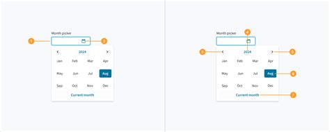 Month Picker Jutro Digital Platform