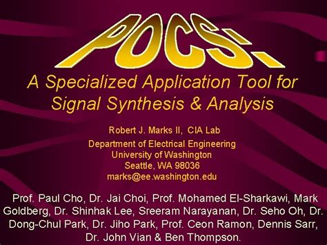 A Specialized Application Tool For Signal Synthesis Analysis