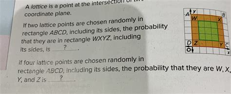 Solved A Lattice Is A Point At The Intersection Coordinate Chegg