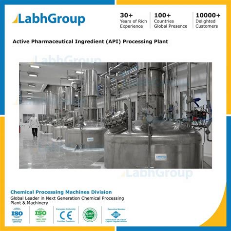 Active Pharmaceutical Ingredient Api Processing Plant Machines Labh