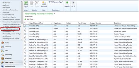 How To Use Payroll Posting Accounts In Dynamics Gp Stoneridge Software