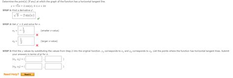 Solved Determine The Point S If Any At Which The Graph Chegg