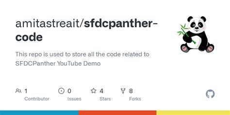 Github Amitastreaitsfdcpanther Code This Repo Is Used To Store All The Code Related To