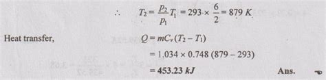 Solved Problems On Unsteady Flow Process Engineering Thermodynamics