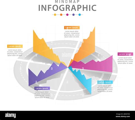 Infographic Template For Business 5 Steps Modern Mindmap Diagram With