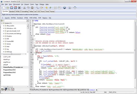 Bluefish Editor скачать на Windows бесплатно