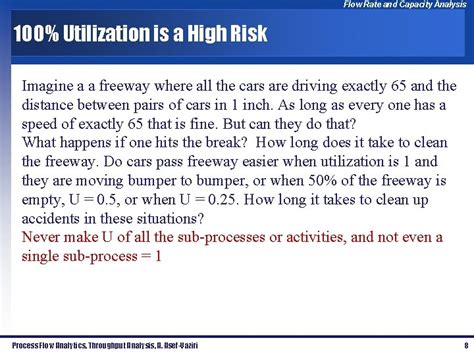 Flow Rate And Capacity Analysis Throughput Utilization Bottleneck